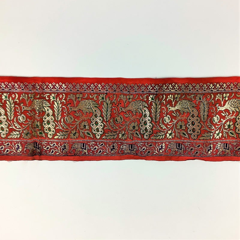 Indian brocade saree border - brocade Banarasi border – Woshoush ...