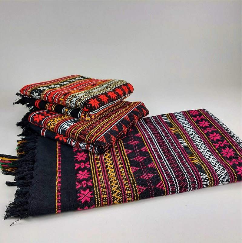 SALE: colorful tribal patoo shawl - body wrap - blanket in wool mix fa ...